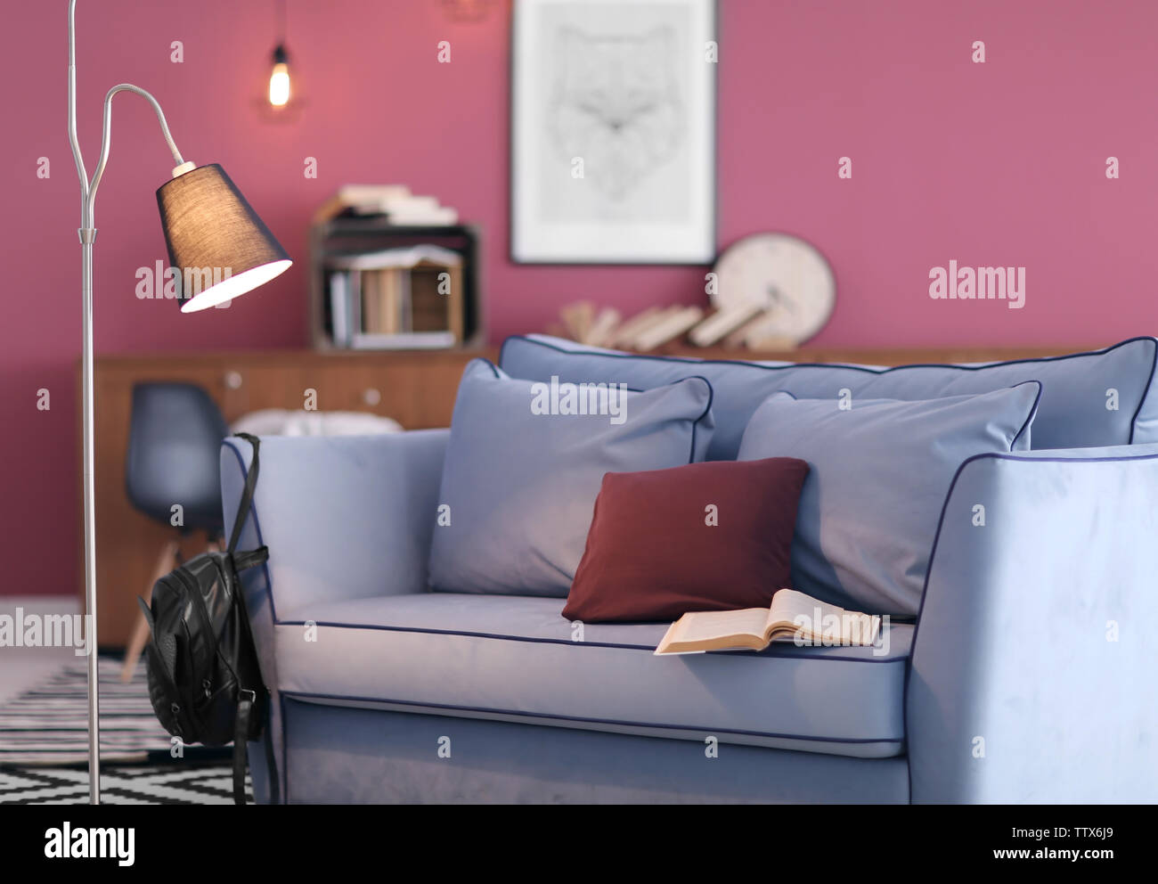 New sofa in modern room interior. Minimalism concept Stock Photo - Alamy