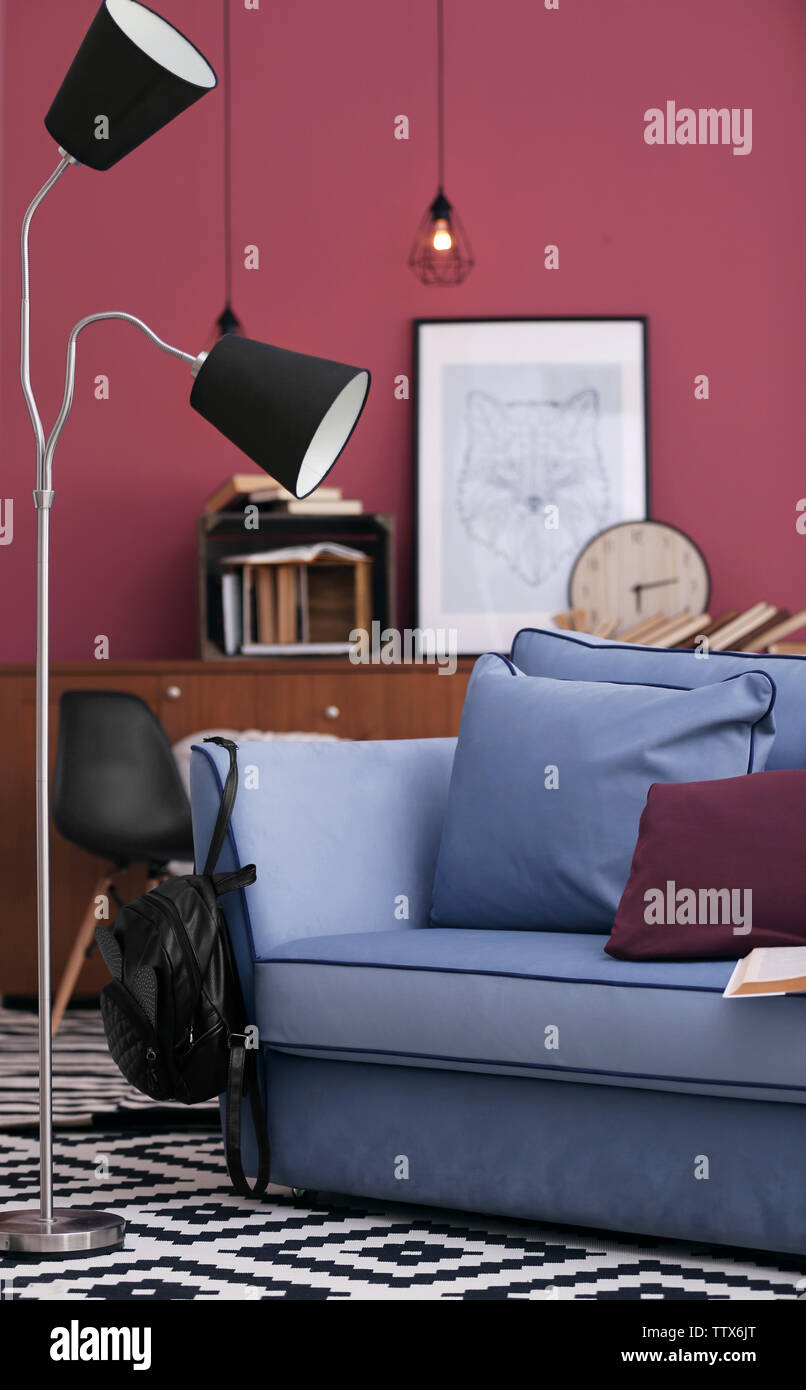 New sofa in modern room interior. Minimalism concept Stock Photo - Alamy