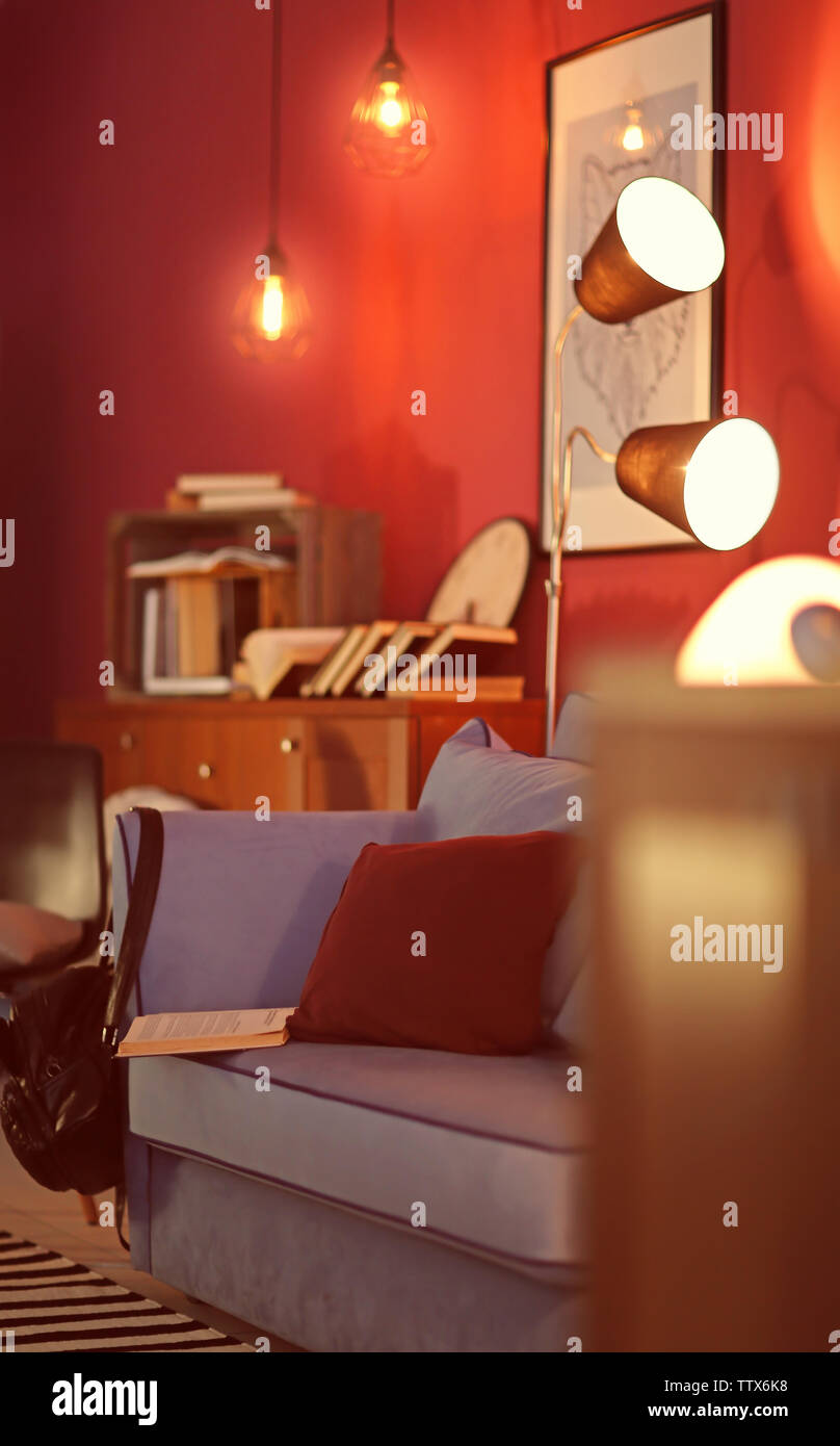 New sofa in modern room interior. Minimalism concept Stock Photo - Alamy