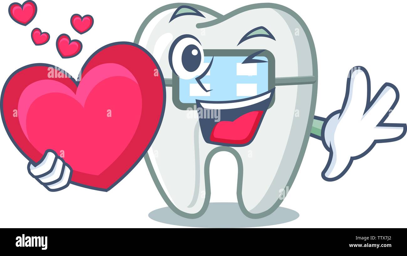 With heart braces in the a cartoon shape Stock Vector Image & Art - Alamy