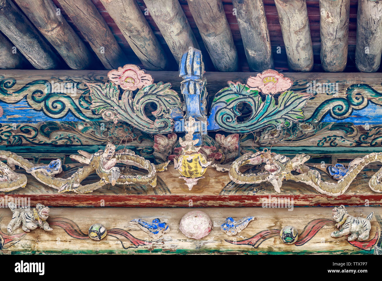 Ancient architectural painting Stock Photo - Alamy