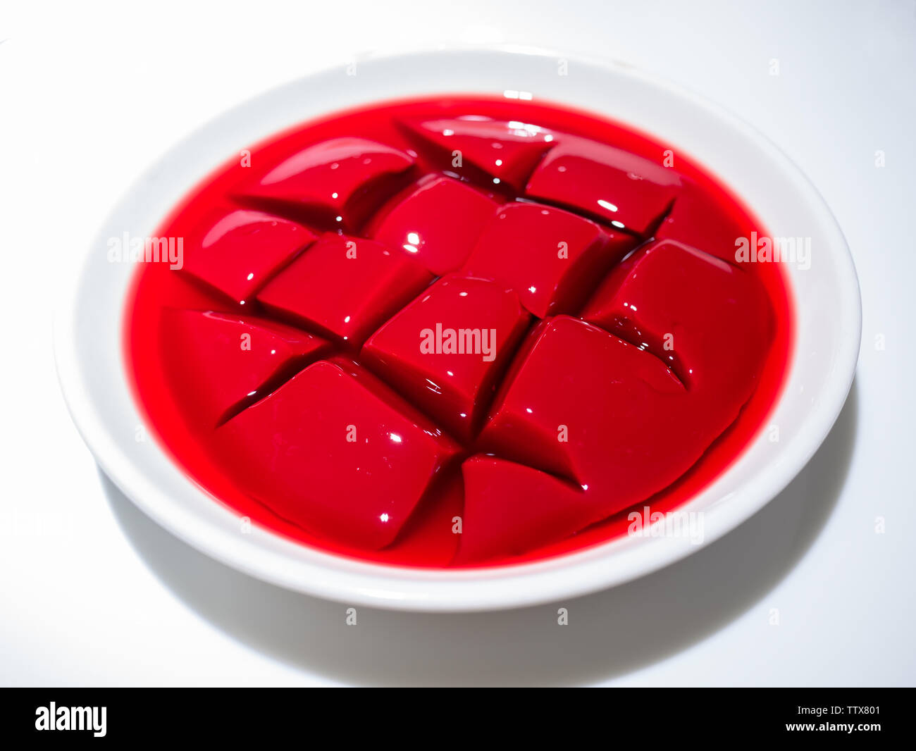 Pig blood in a bowl Stock Photo - Alamy