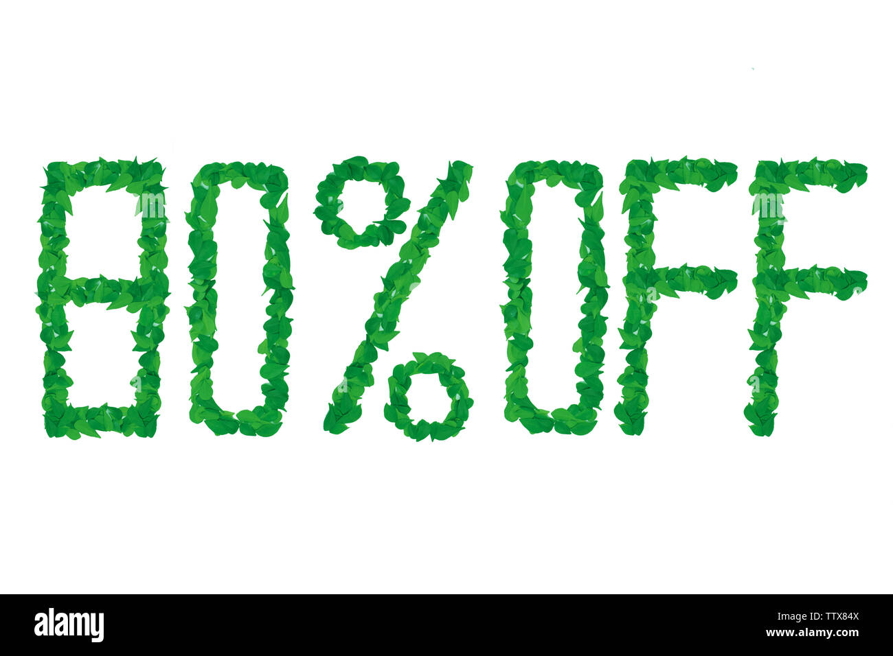 80 percent off sale discount Cut Out Stock Images & Pictures - Alamy