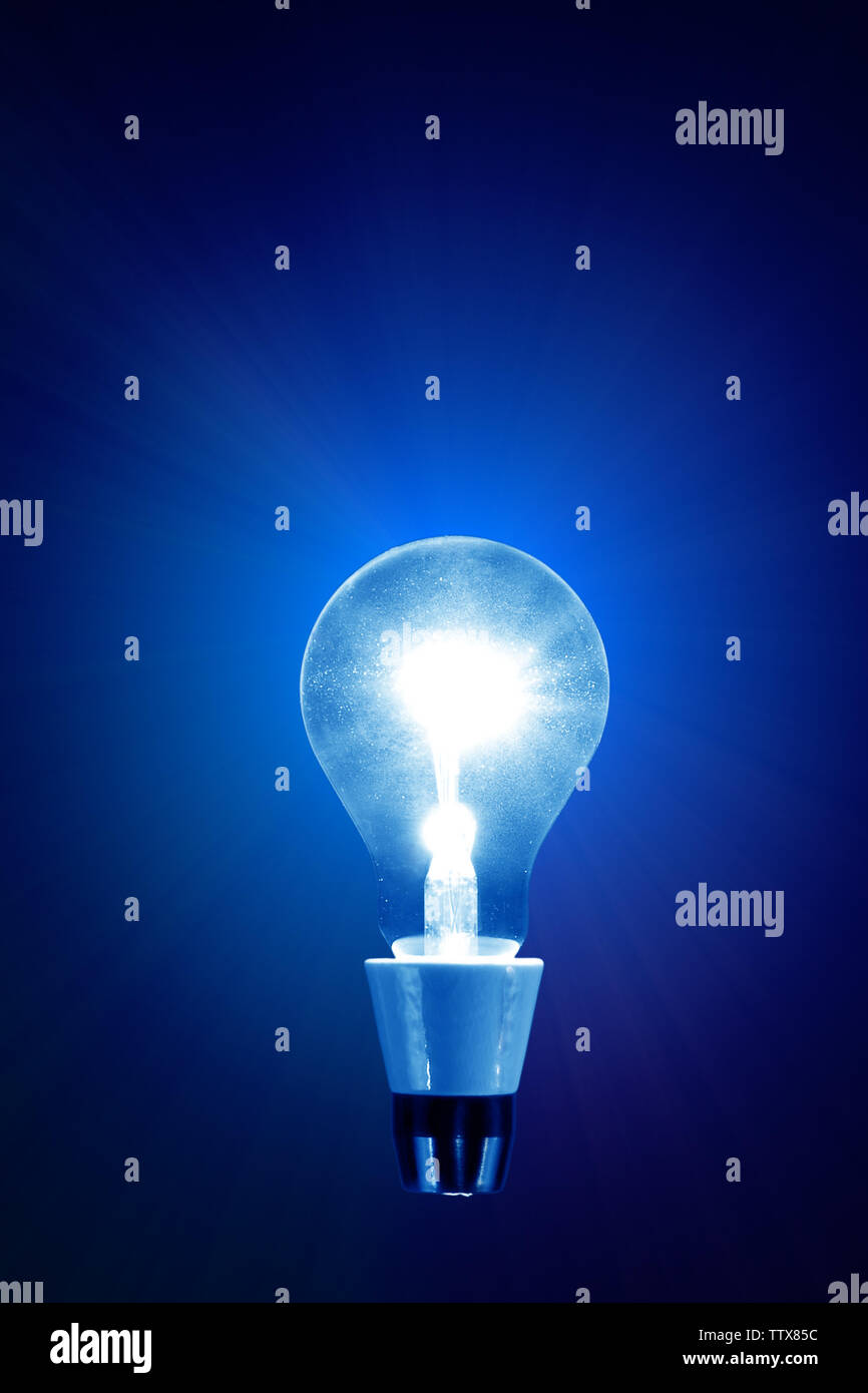 Close up of a glowing lightbulb Stock Photo - Alamy
