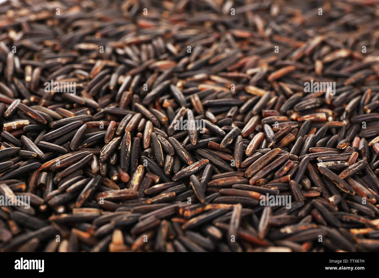 Dark wild rice background Stock Photo - Alamy