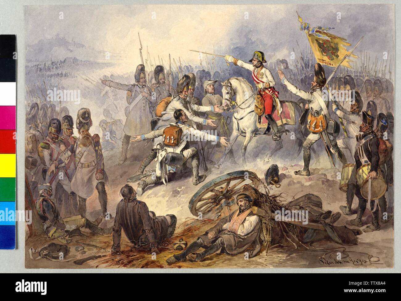 battle of Stockach 1799, second coalition war. 25.3.1799. Karl ...