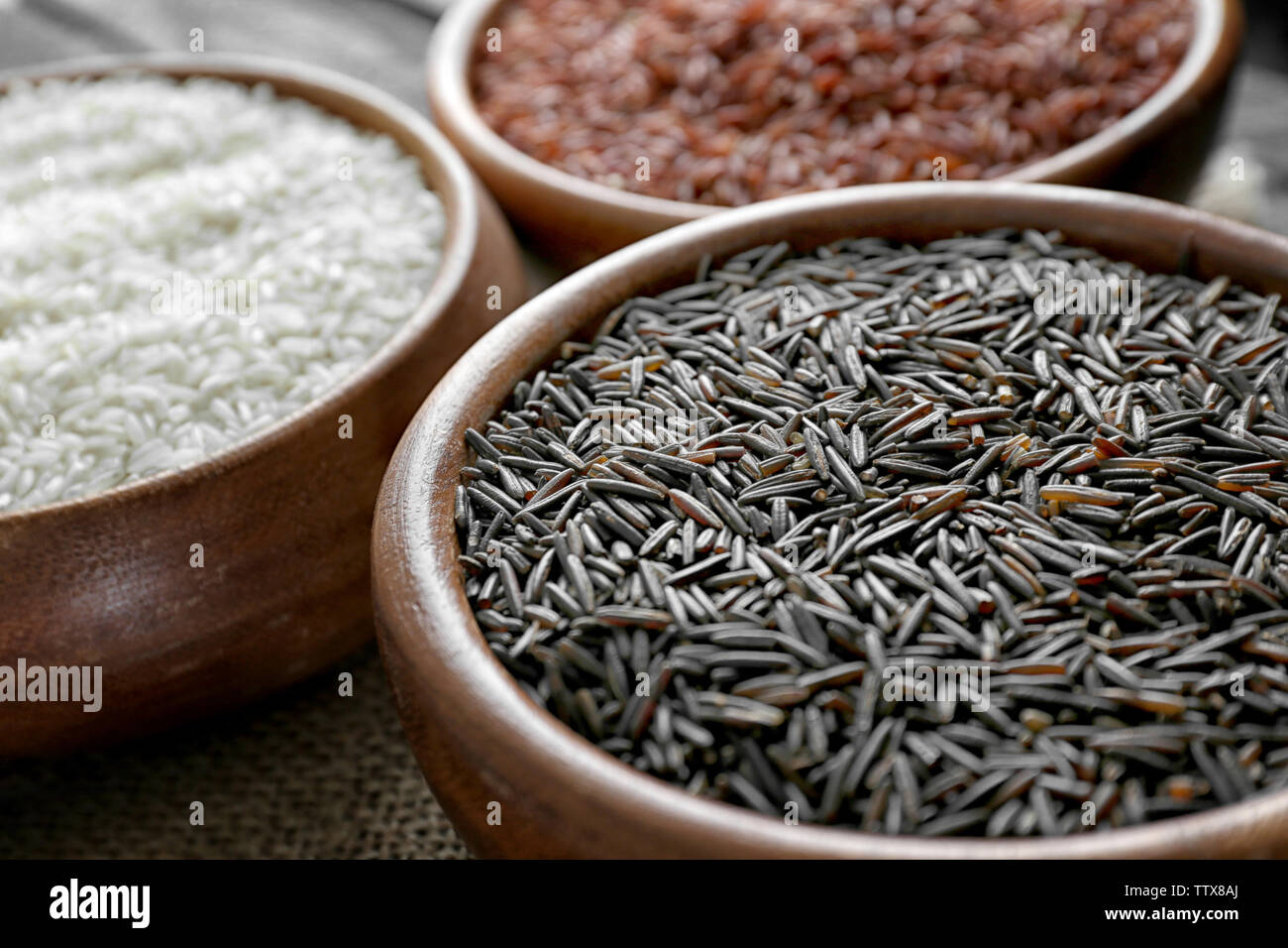 Bowls different types rice hi-res stock photography and images - Alamy