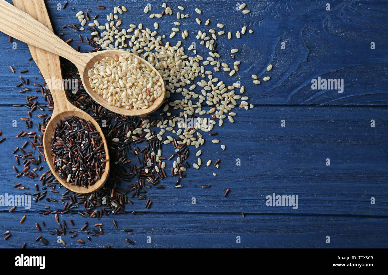 Two types of rice hi-res stock photography and images - Alamy