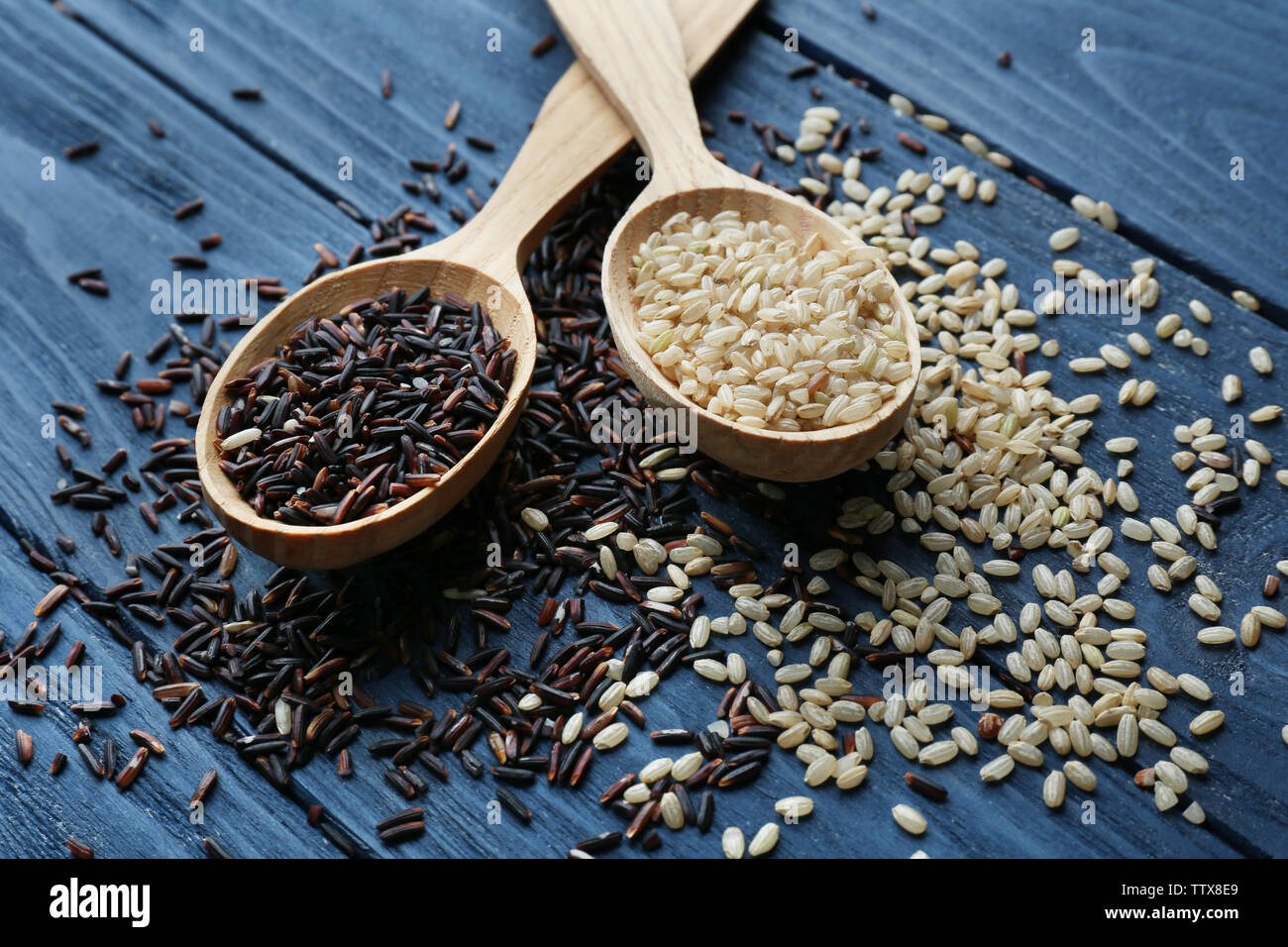 Two types of rice hi-res stock photography and images - Alamy