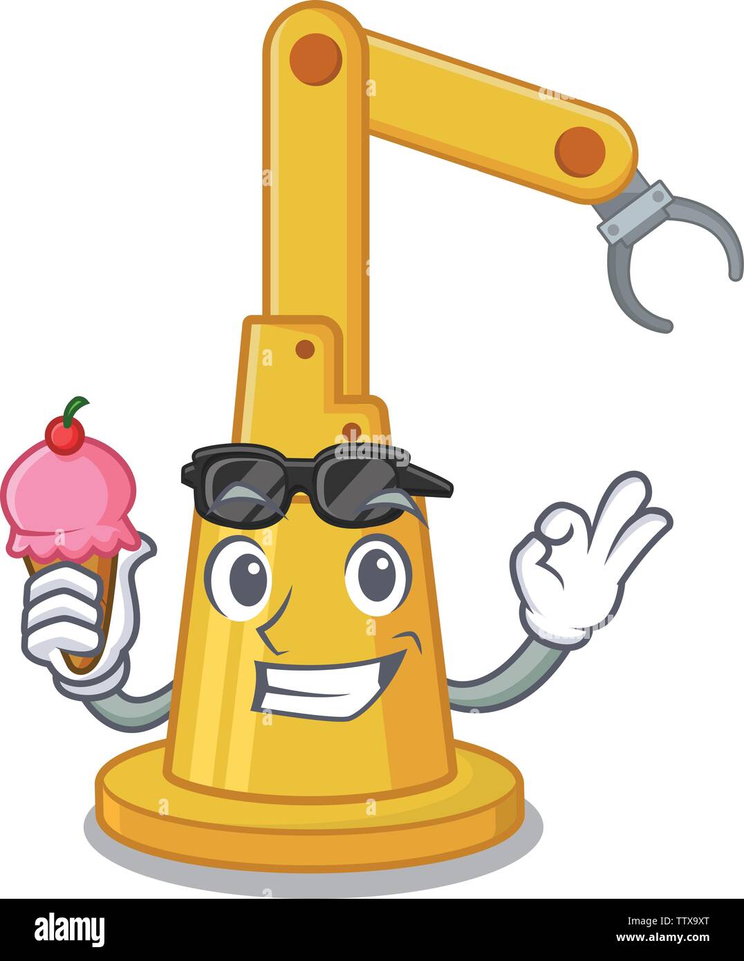 Ice cream manufactory Stock Vector Images - Alamy