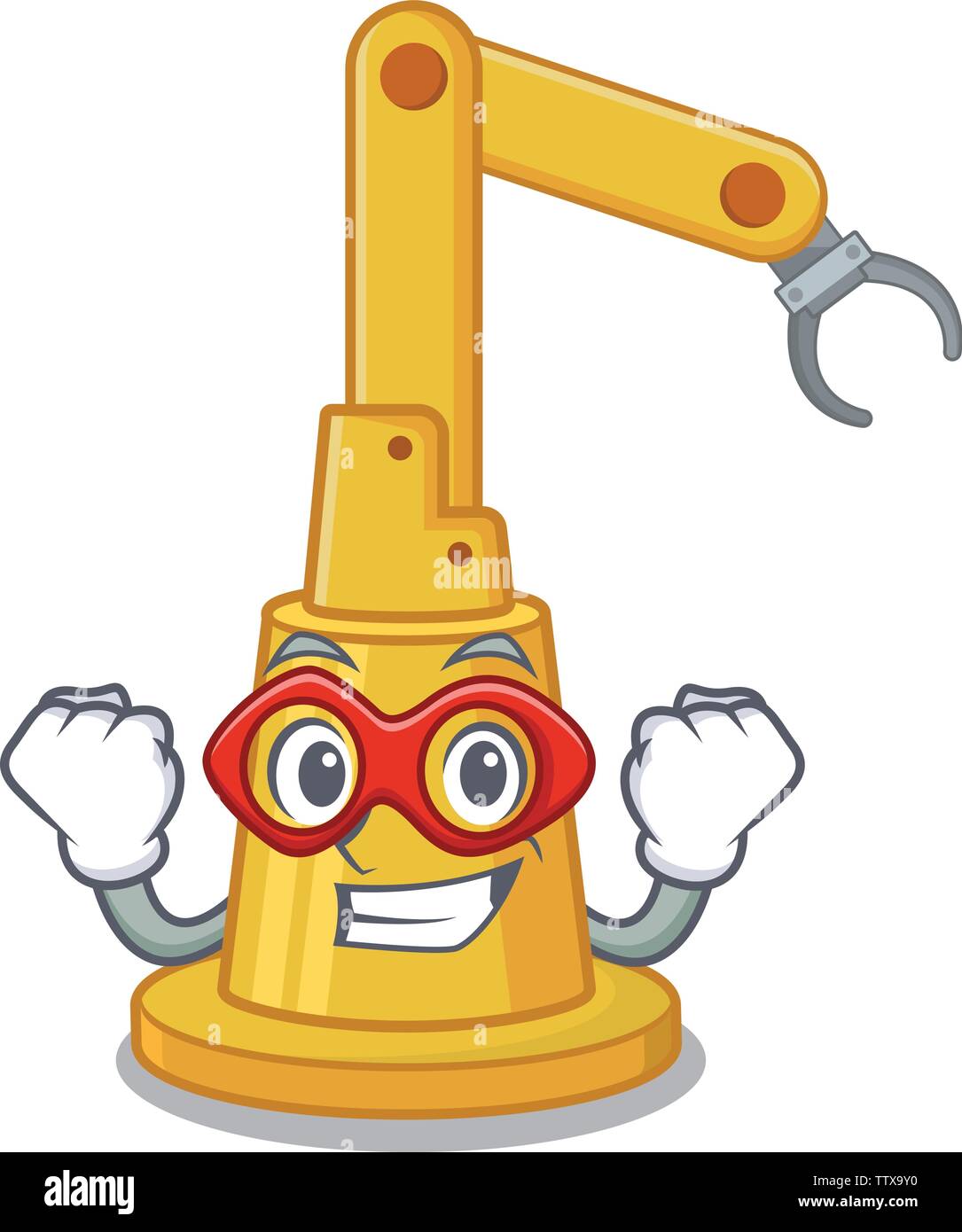 Super hero assembly automation machine the cartoon shape Stock Vector ...