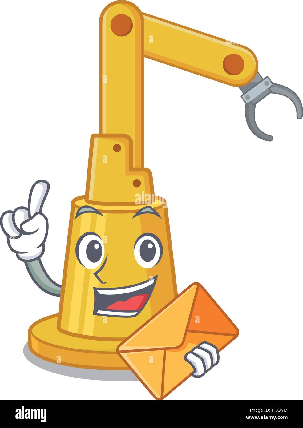 With envelope assembly automation machine the cartoon shape Stock ...