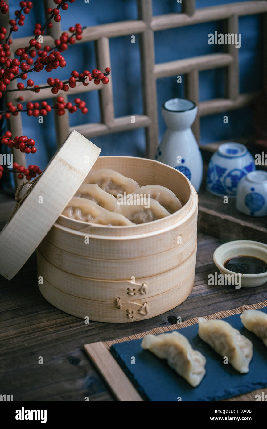 Steamed dumplings dumplings Stock Photo - Alamy