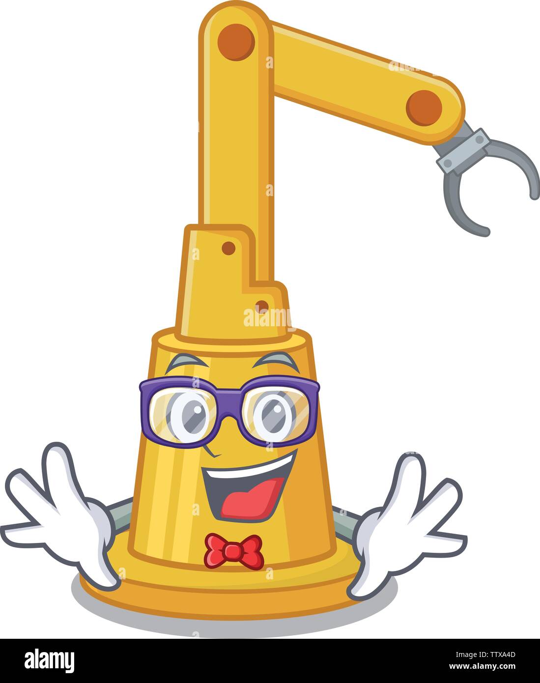 Geek assembly automation machine the cartoon shape Stock Vector Image ...