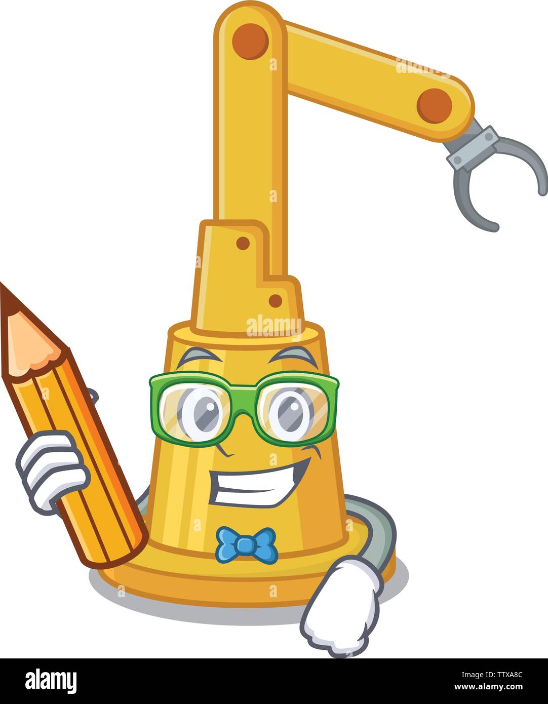 Student assembly automation machine the cartoon shape Stock Vector ...