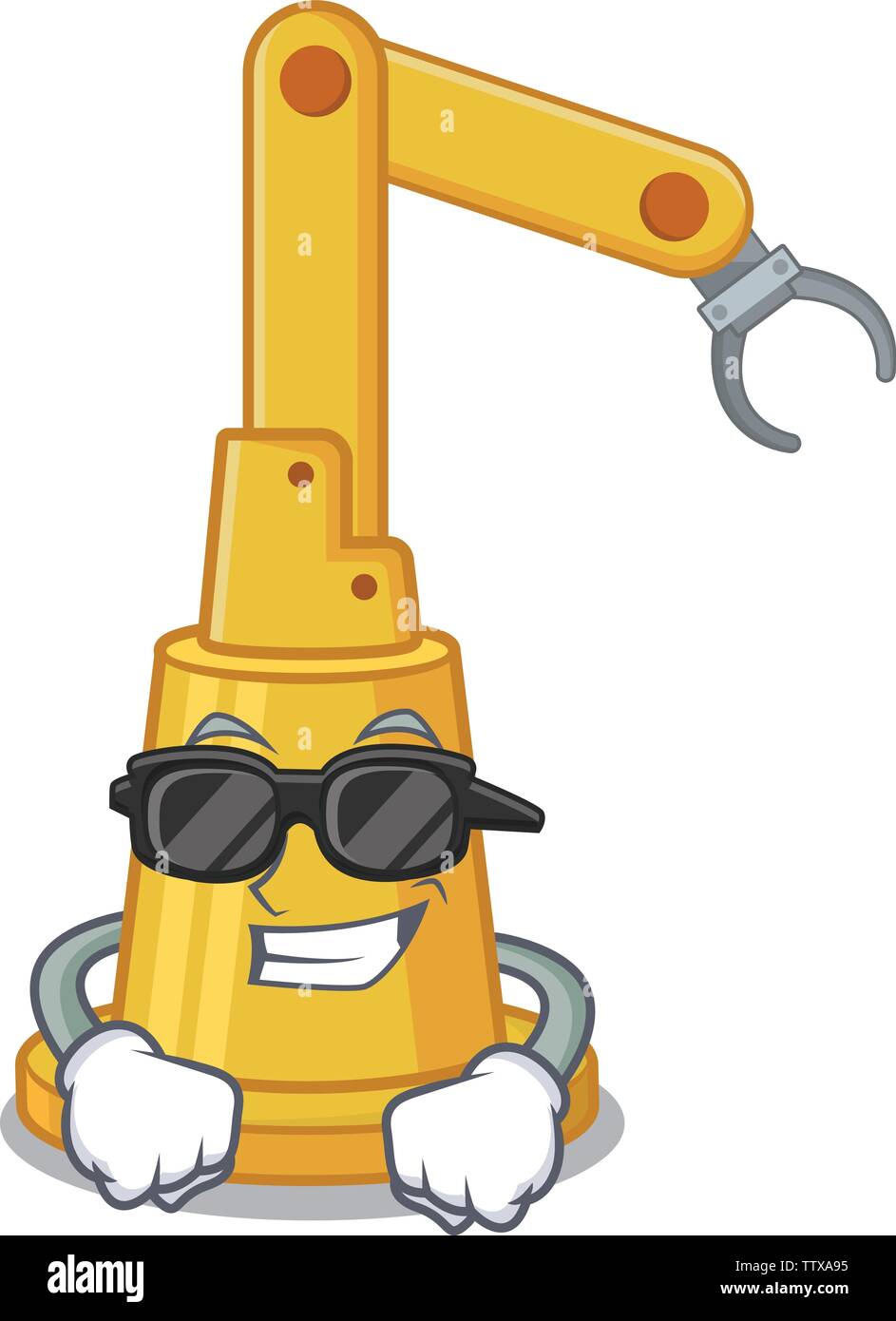 Super cool assembly automation machine the cartoon shape Stock Vector ...