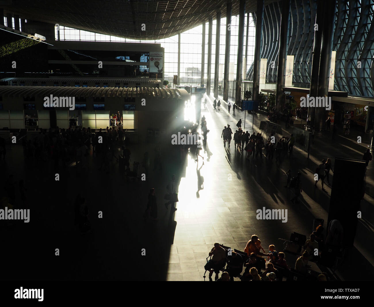 SIMFEROPOL, CRIMEA, RUSSIA - JUNE 15, 2019: The interior of the new ...