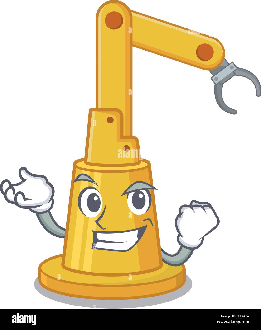 Successful assembly automation machine the cartoon shape Stock Vector ...