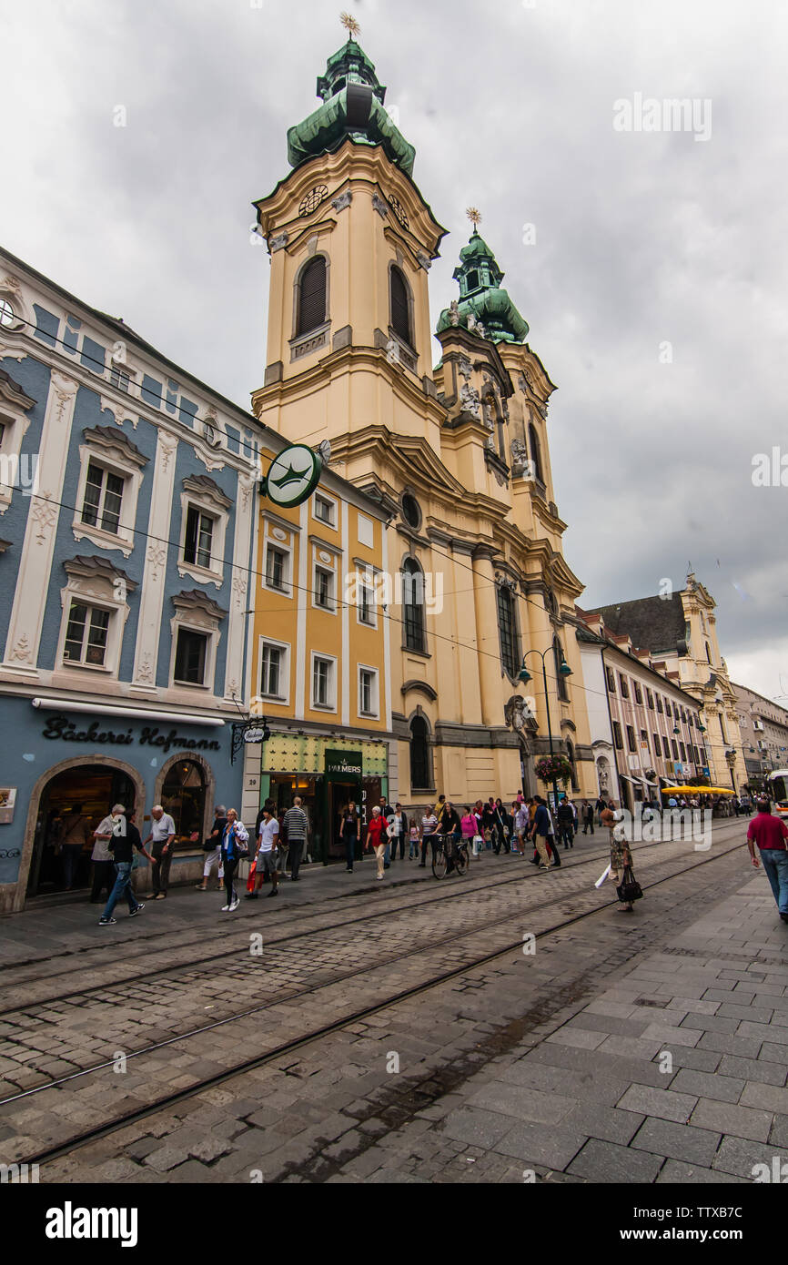 The Ursuline Church (Ursulinenkirche) in Linz, Austria Stock Photo - Alamy