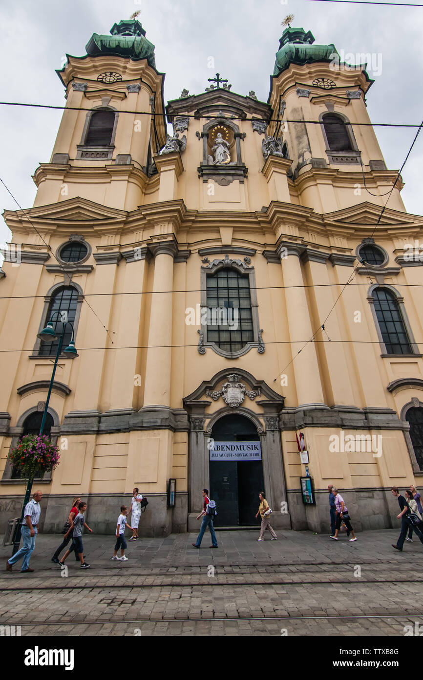 The Ursuline Church (Ursulinenkirche) in Linz, Austria Stock Photo - Alamy
