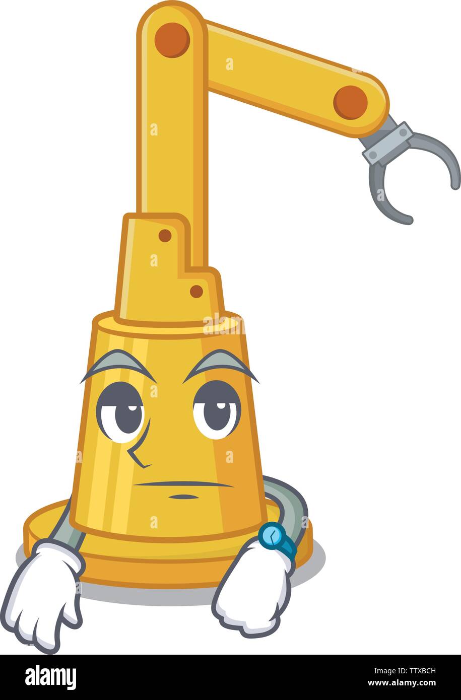 Waiting toy assembly automation machine on cartoon Stock Vector Image ...