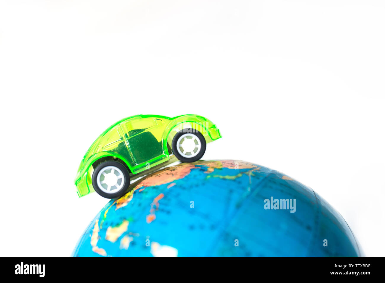 Concept Creative Map of Around the World, Self-Driving Tour Stock Photo ...