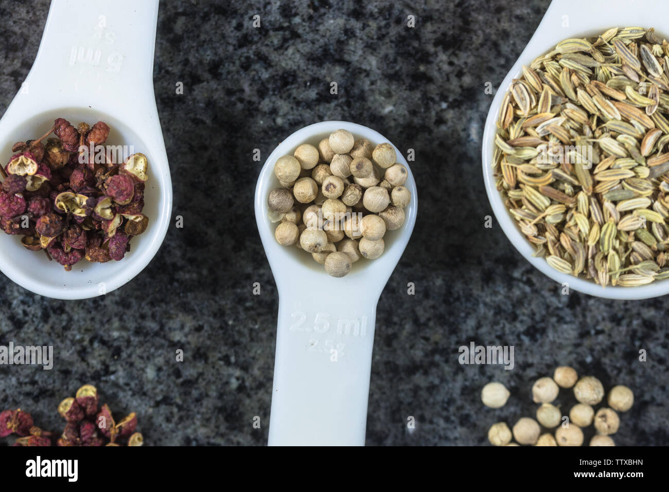 Edible spice seasonings Stock Photo - Alamy