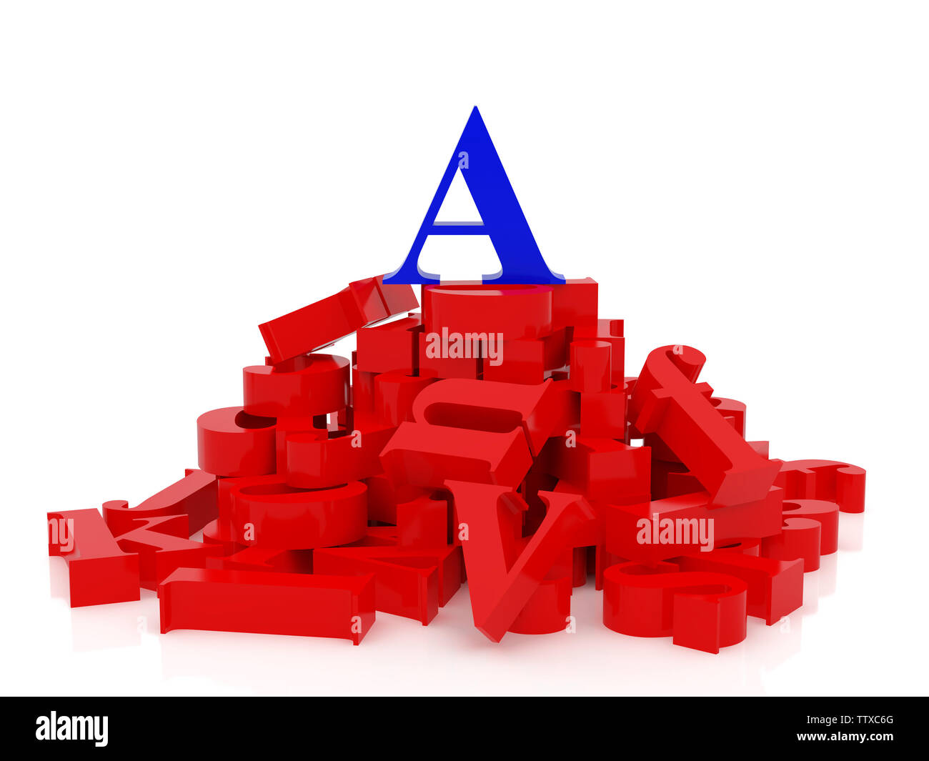 High resolution image alphabet. 3d illustration over white backgrounds ...