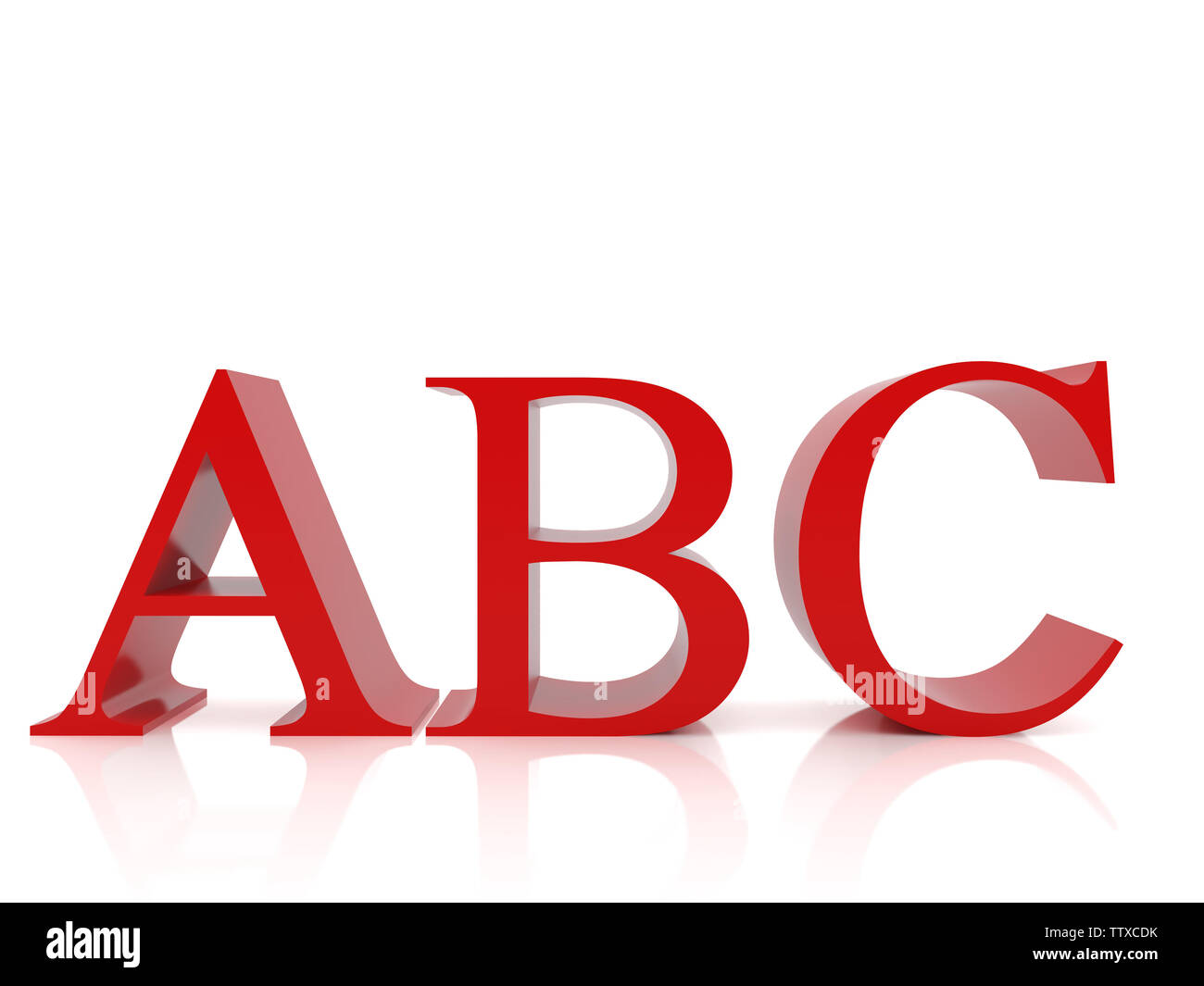 3d illustration over white backgrounds. High resolution image. Letter ...