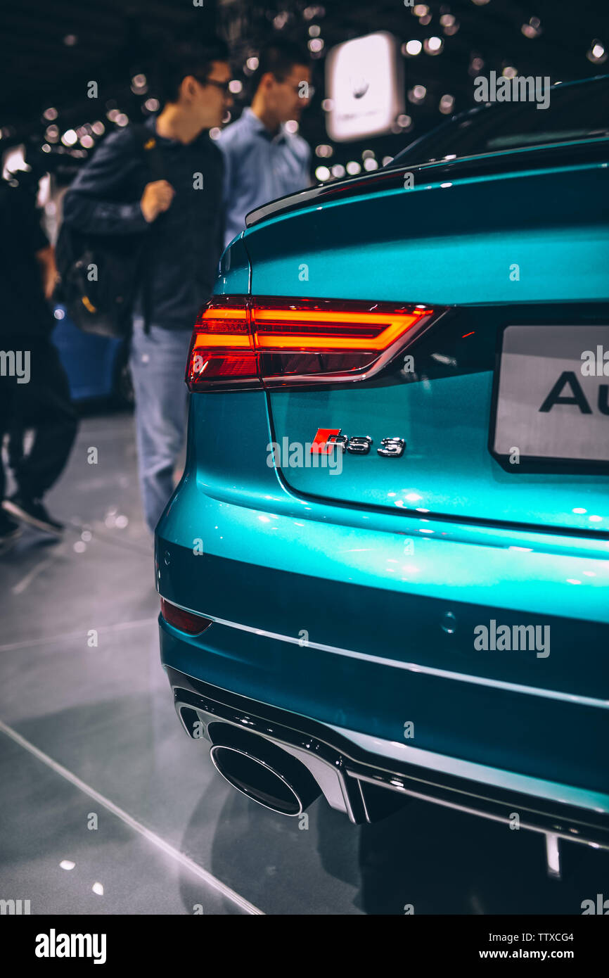 Audi booth auto show hi-res stock photography and images - Alamy
