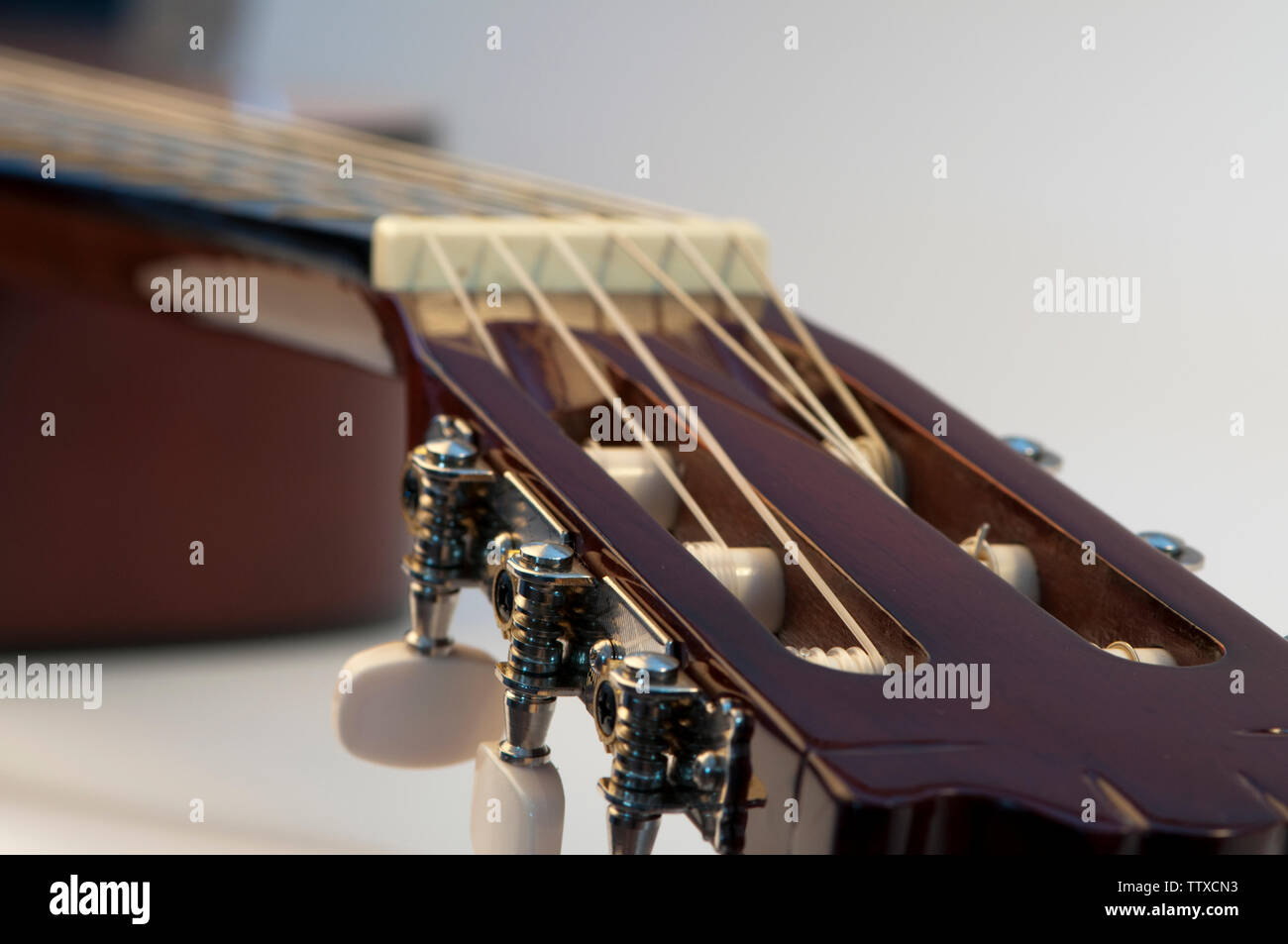 High resolution image. Classical acoustic guitar, isolated on white ...