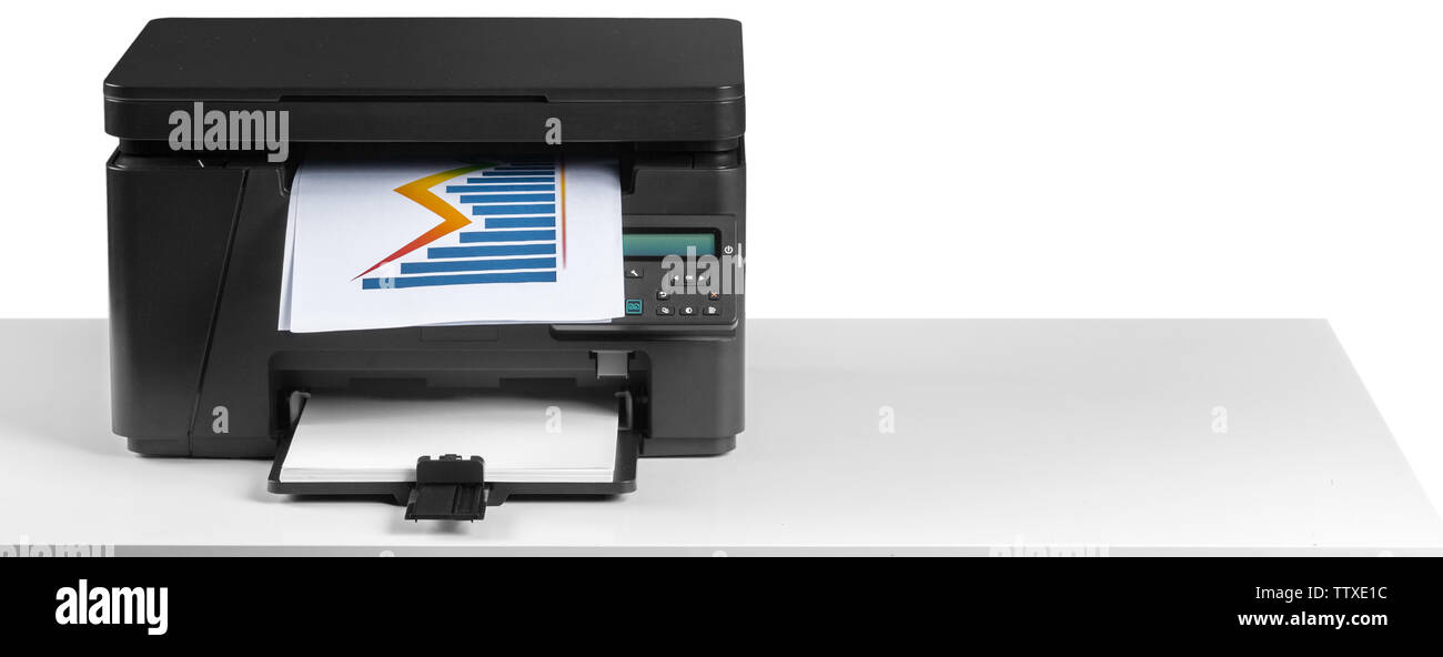 office desktop printer Stock Photo - Alamy