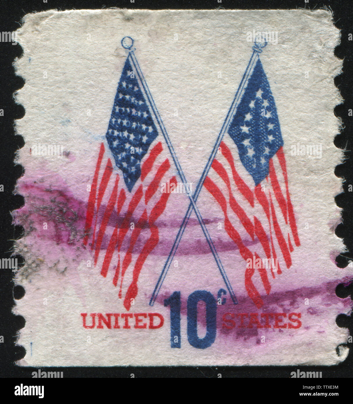 UNITED STATES - CIRCA 1973: stamp printed by United states, showsStar ...
