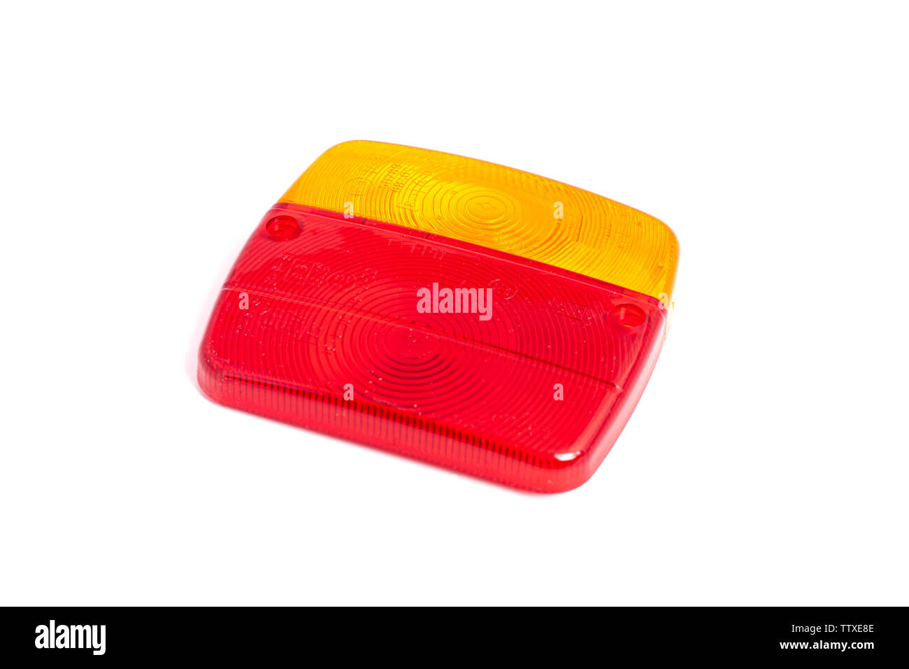 Multi function rear lamp lens for car on isolated white background for ...