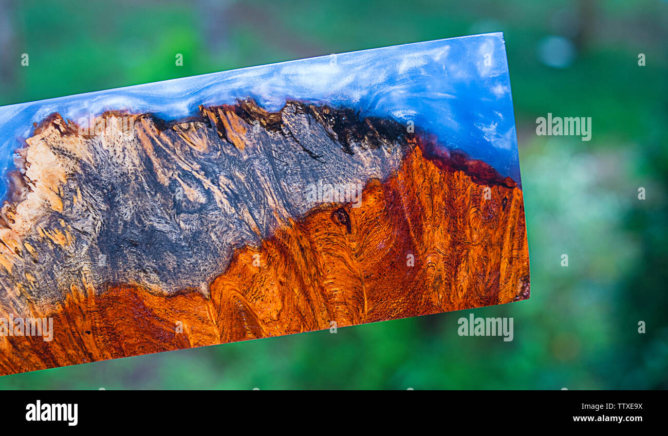 Casting epoxy resin stabilizing burl wood art background for blanks ...