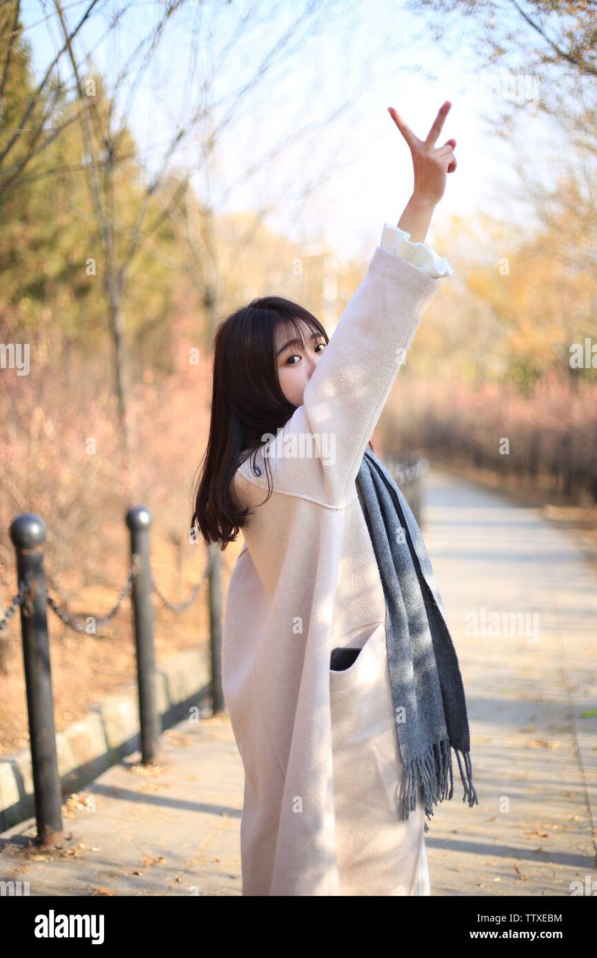 autumn, nature, outdoors, women, parks, lawns, people, girls, lovely ...