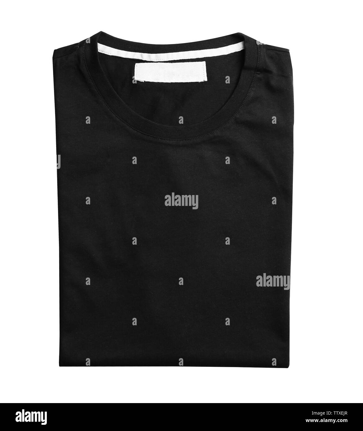 Male black shirt mockup Black and White Stock Photos & Images - Alamy