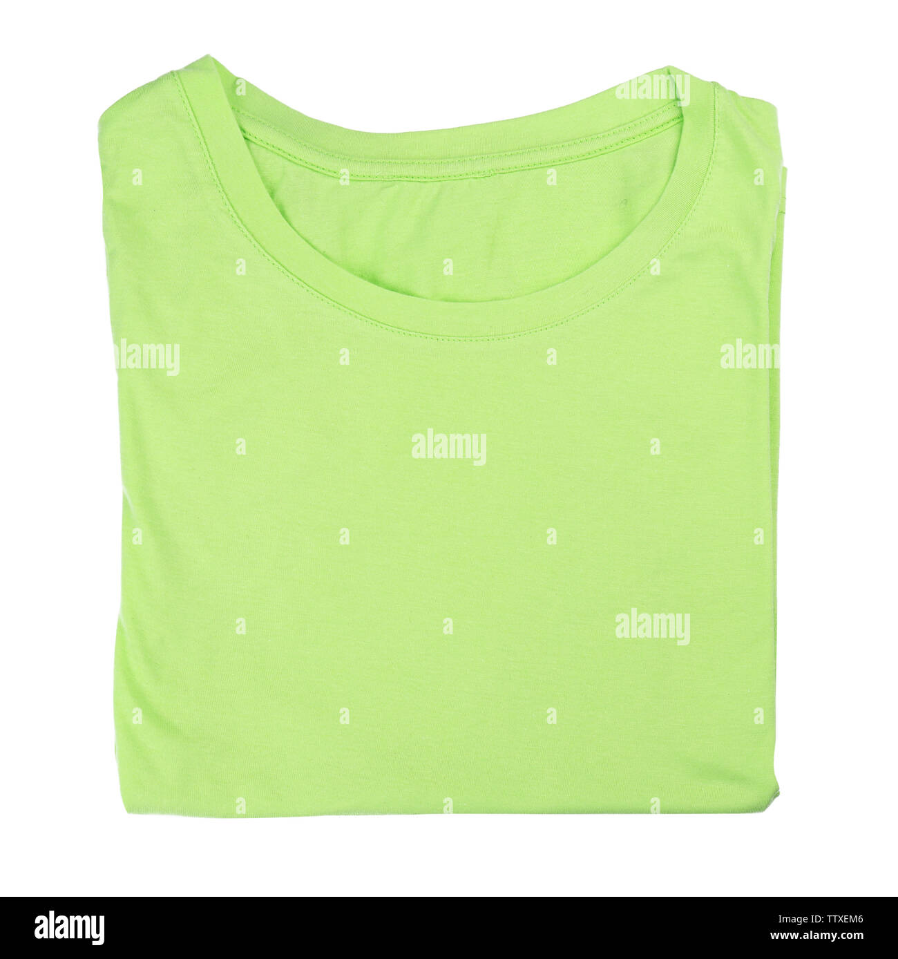 Blank color t-shirt on white background Stock Photo - Alamy