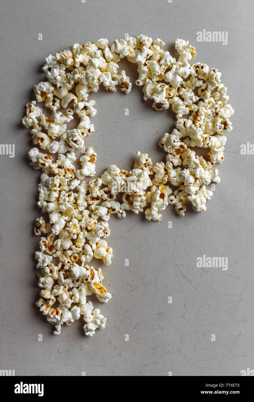 PopCorn Alphabet, isolated Stock Photo - Alamy