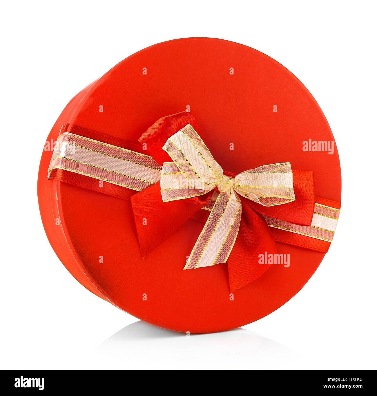 Red round gift hi-res stock photography and images - Alamy