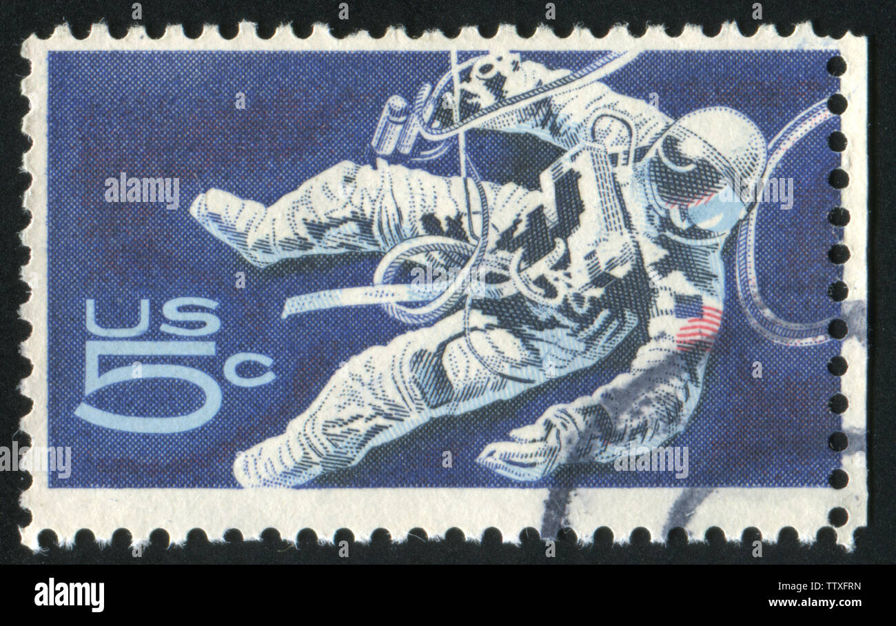 UNITED STATES - CIRCA 1962: stamp printed by United states, Space ...