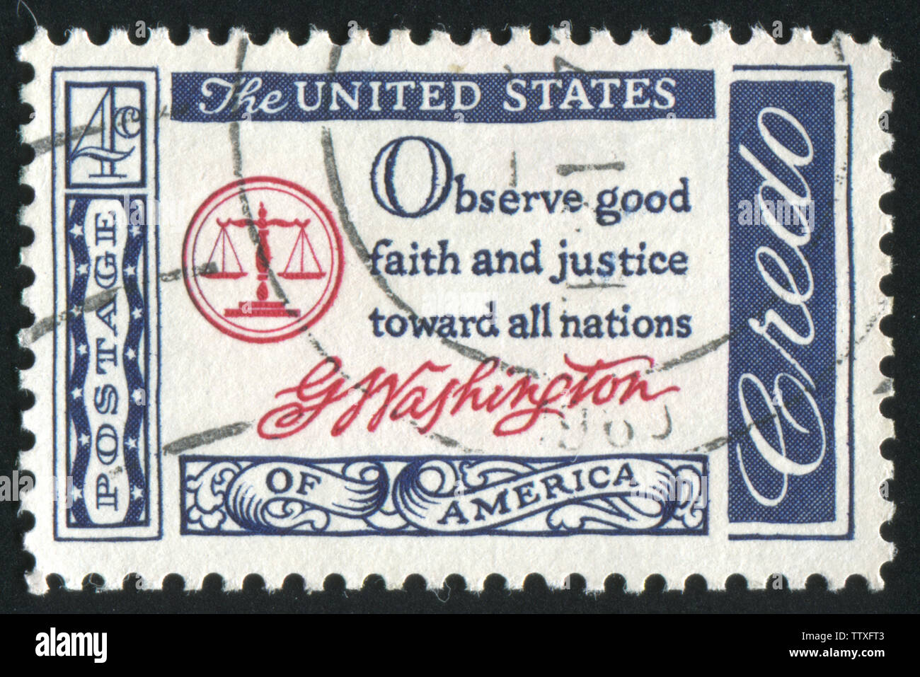 UNITED STATES - CIRCA 1959: stamp printed by United states, Quotation ...
