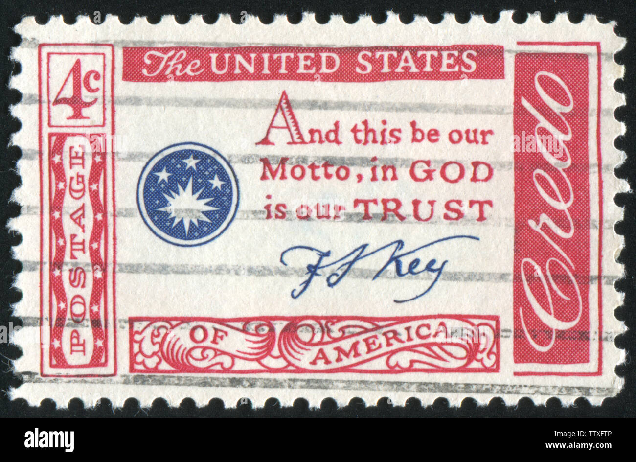 UNITED STATES - CIRCA 1959: stamp printed by United states, Francis ...