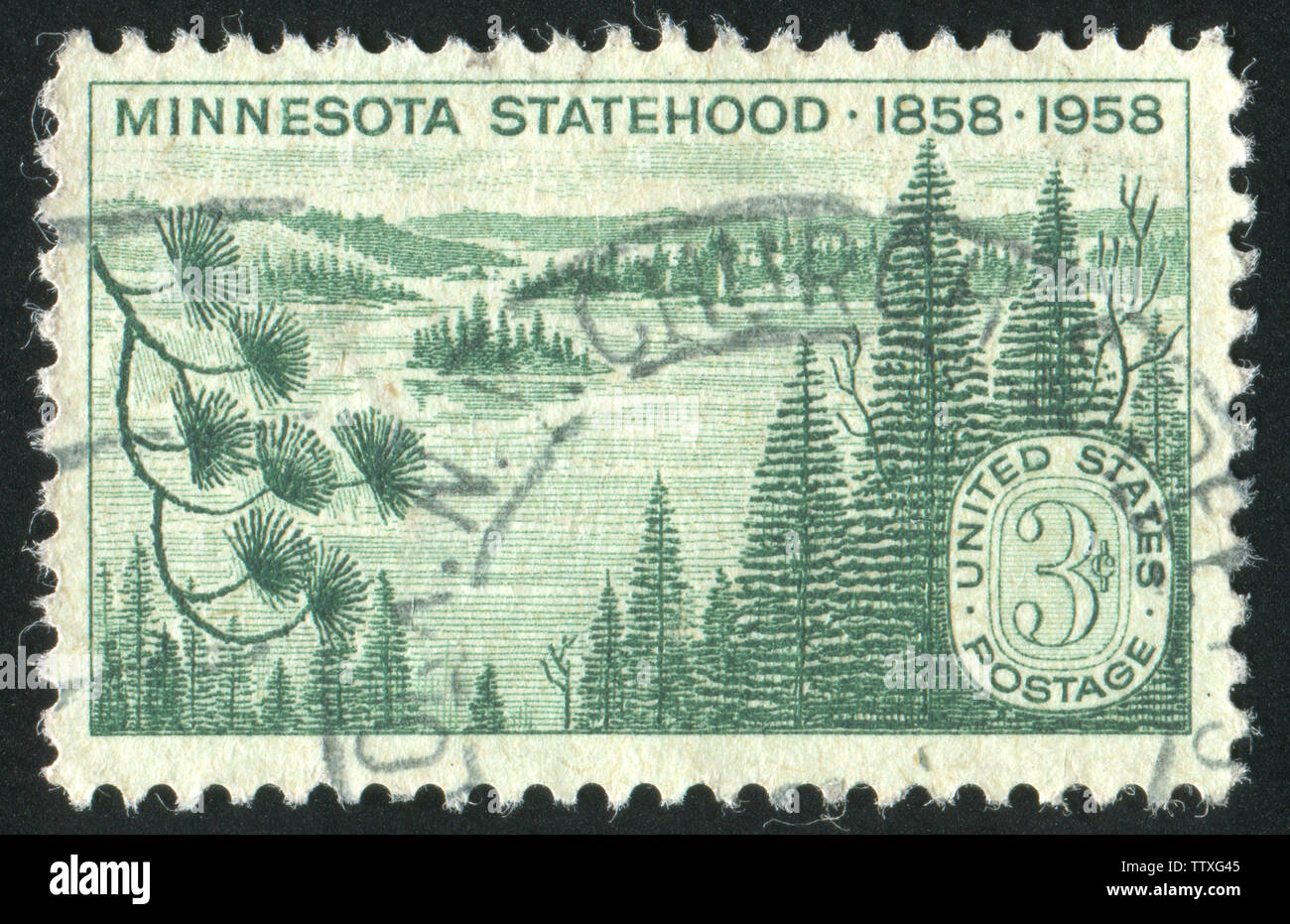 UNITED STATES - CIRCA 1958: stamp printed by United states, shows ...