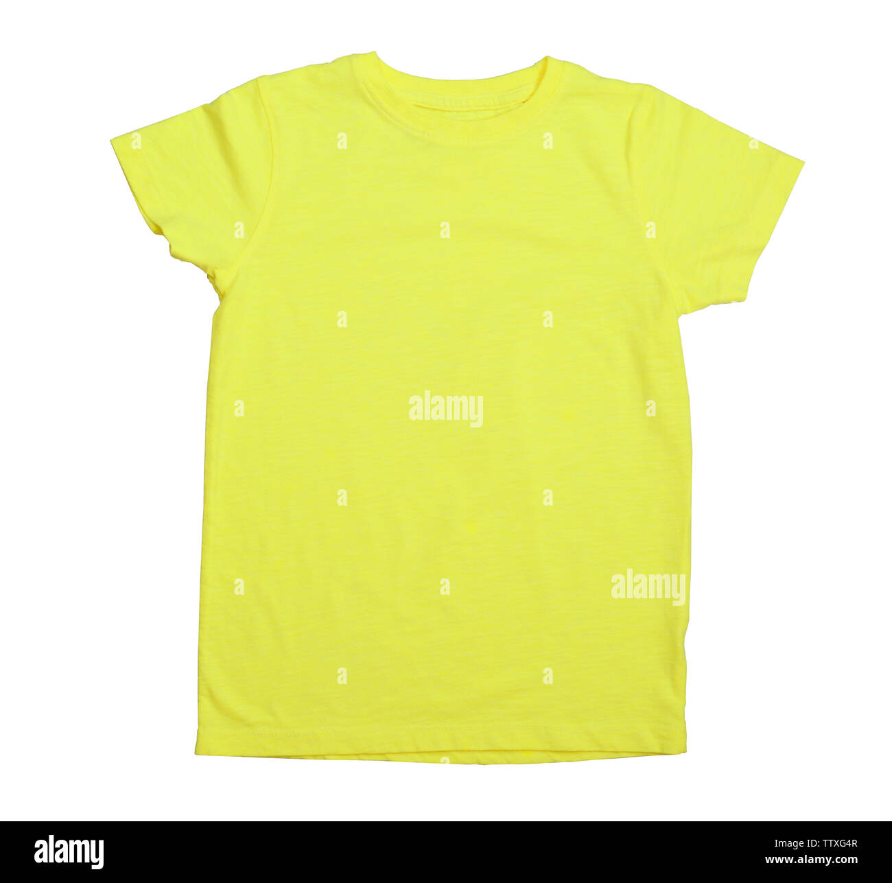 Blank color t-shirt on white background Stock Photo - Alamy