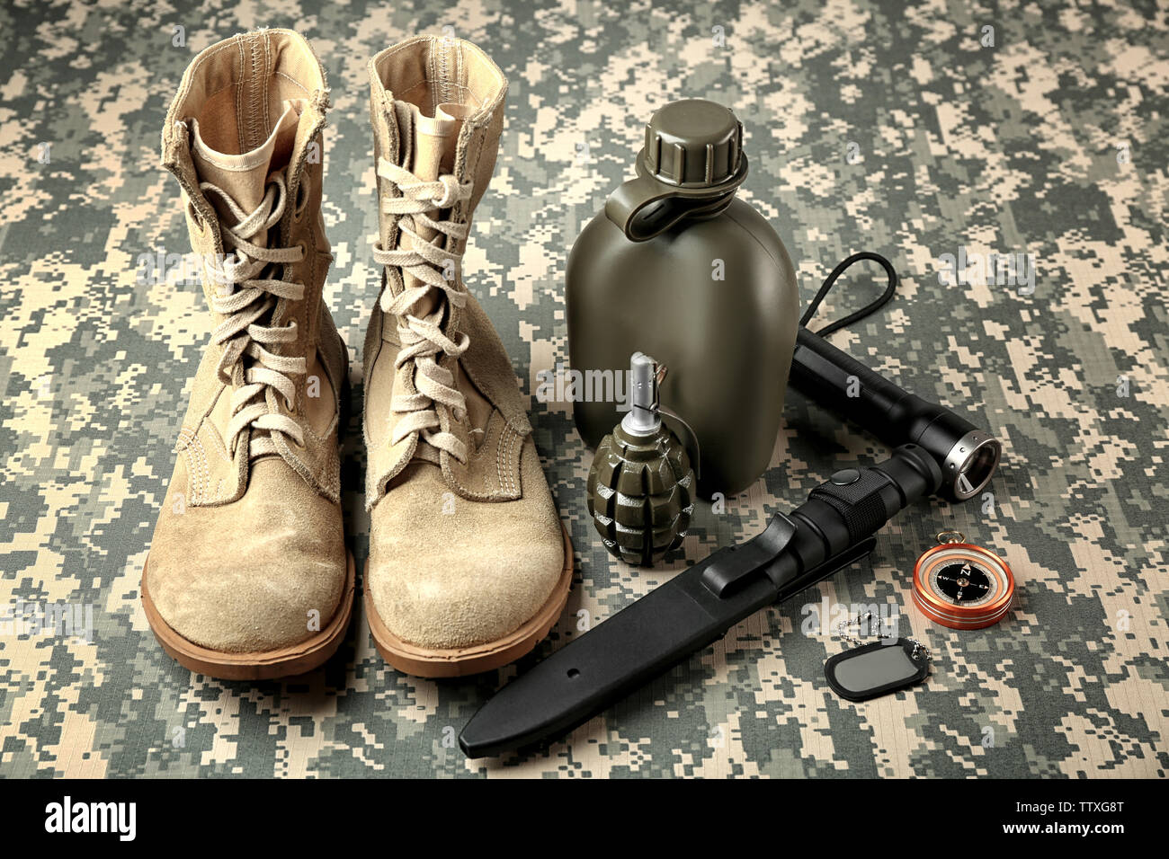 Combat boot hi-res stock photography and images - Alamy