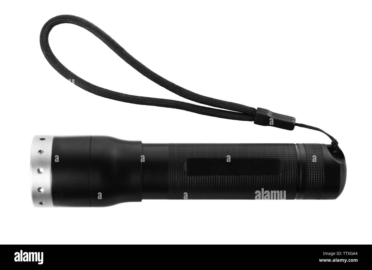 Flashlight on white background Stock Photo - Alamy