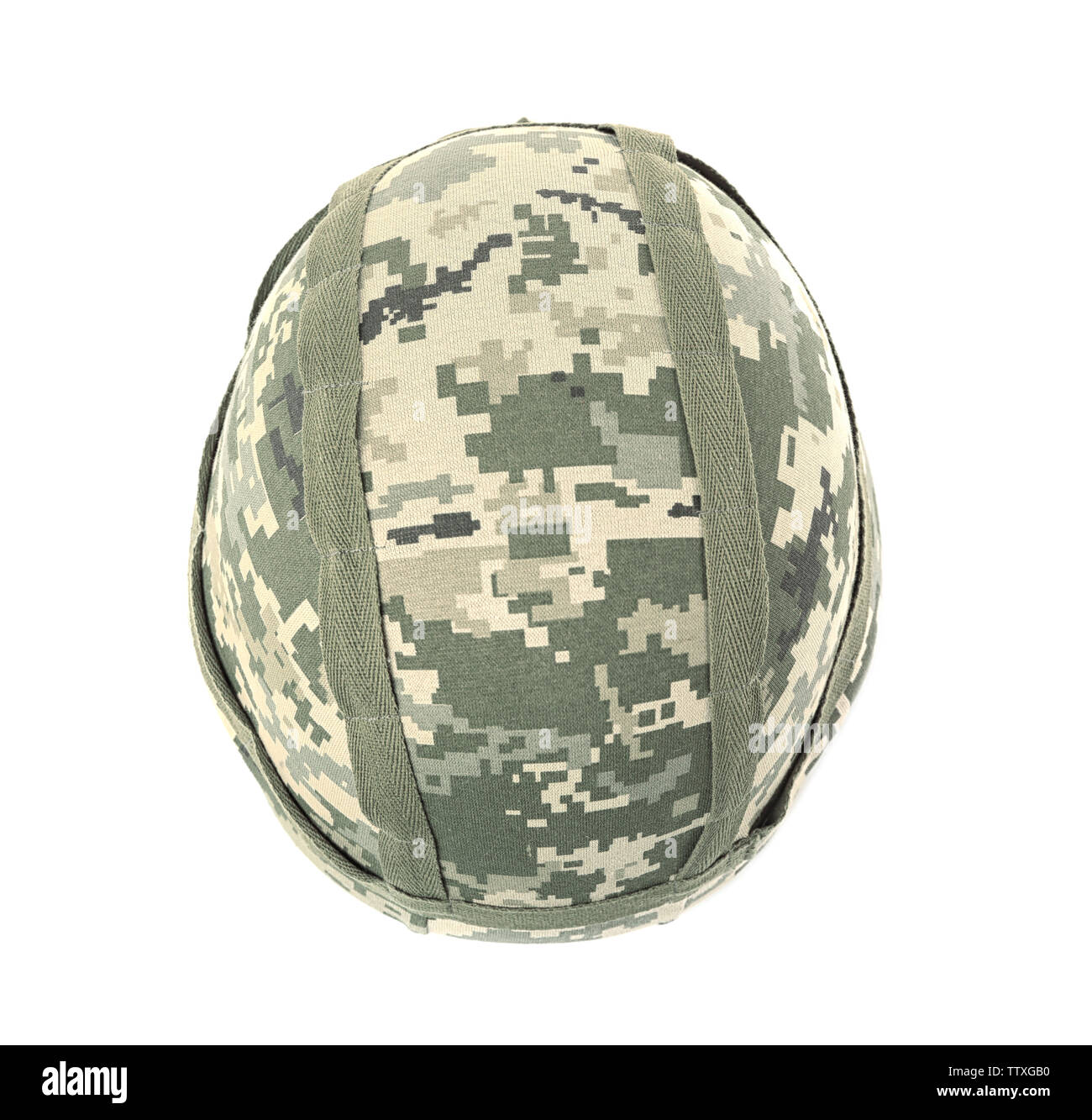 Military helmet on white background Stock Photo - Alamy