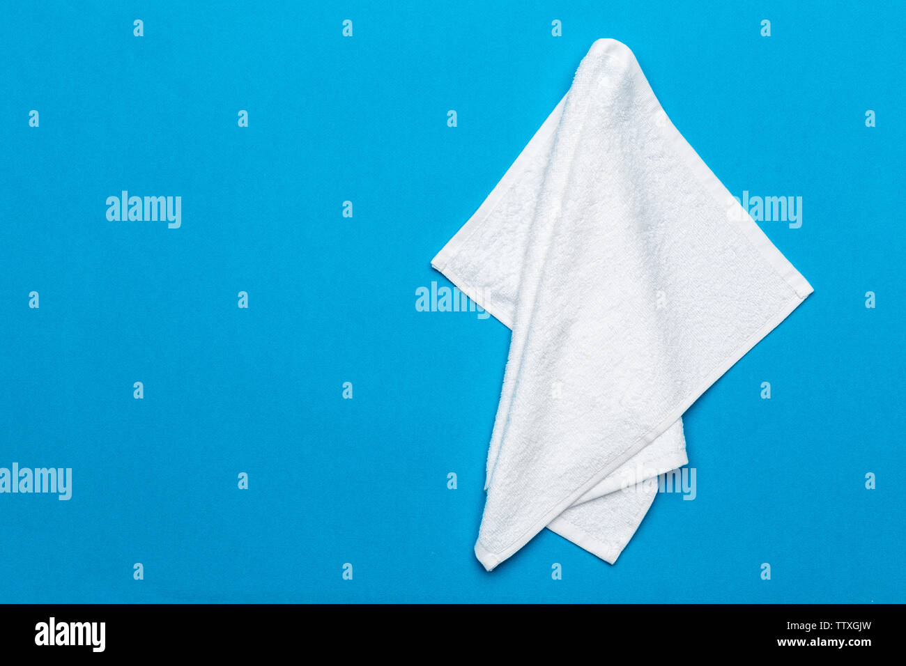 spa towels, top view Stock Photo - Alamy
