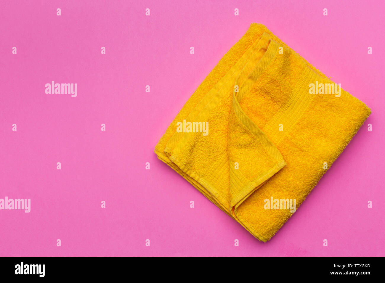 spa towels, top view Stock Photo - Alamy